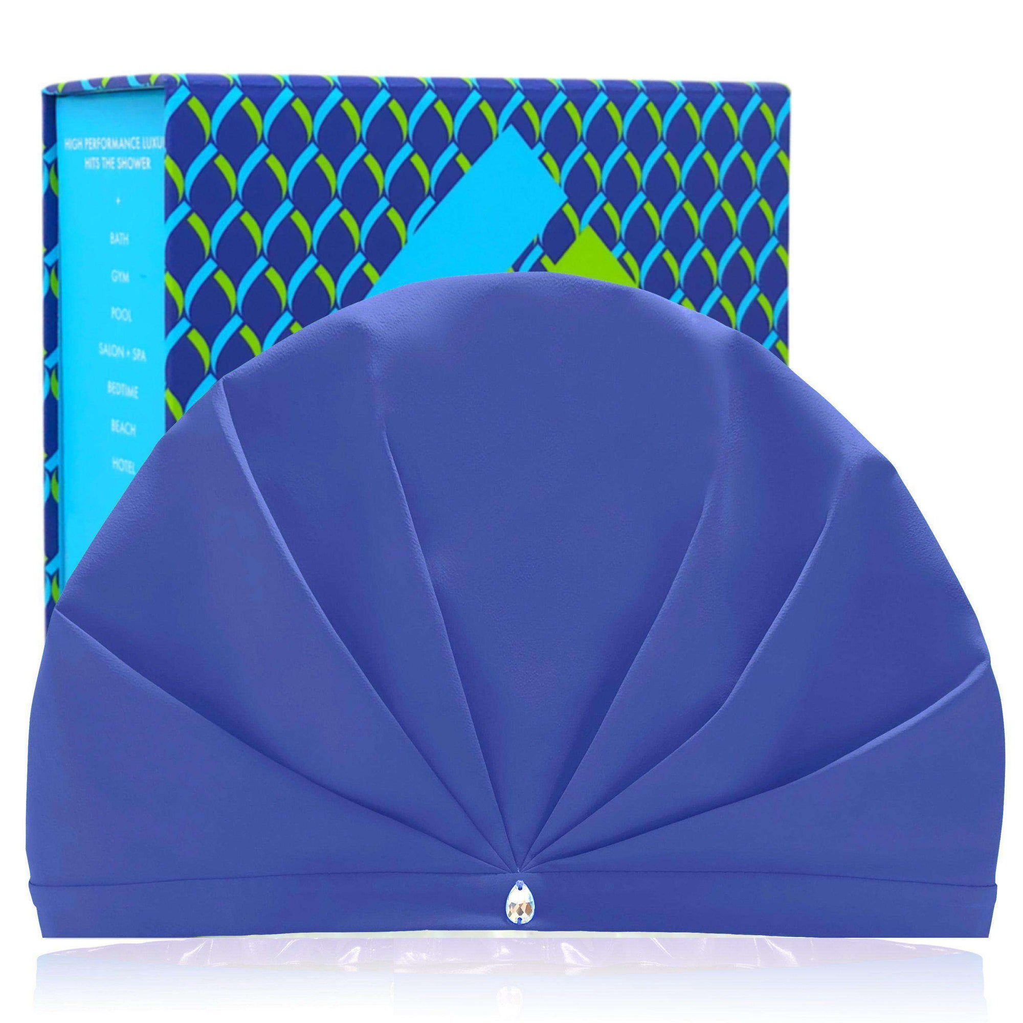 SHOWER CAP TURBAN Waterproof/Breathable To Keep Hair Dry + Blowout ...