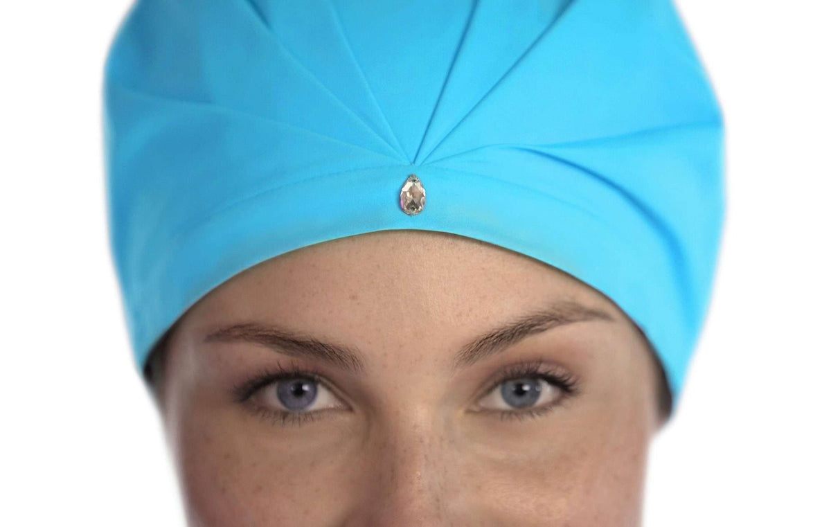 SHOWER CAP TURBAN Waterproof/Breathable To Keep Hair Dry + Blowout ...