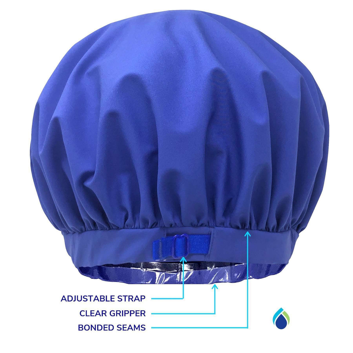 SHOWER CAP TURBAN Waterproof/Breathable To Keep Hair Dry + Blowout ...
